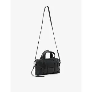ALLSAINTS Ares Leather Cross-body Bag - Black/silver