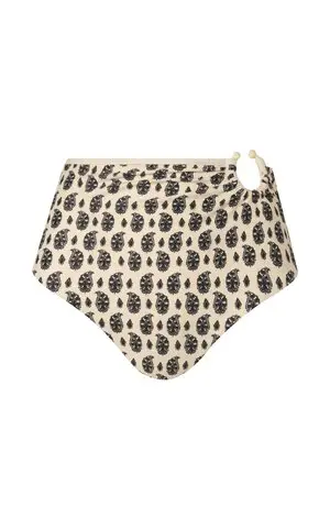 Johanna Ortiz Taita Paisley Bikini Bottom - Ivory