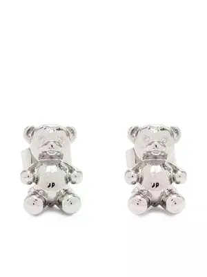 Marc Jacobs Teddy Bear Stud Earrings - Silver