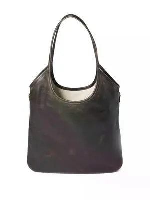 Miu Miu Ivy Leather Tote Bag - Brown