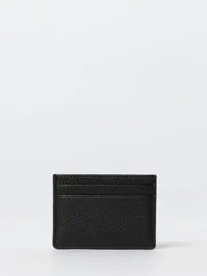BOSS Flat Grained Faux Leather Card Holder With 5 Slots
