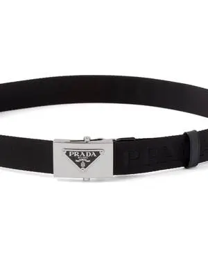 Prada Woven Re-nylon Belt - Black