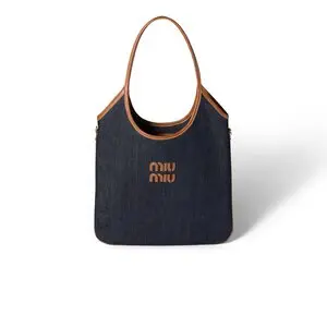 Miu Miu Ivy Denim Shoulder Bag