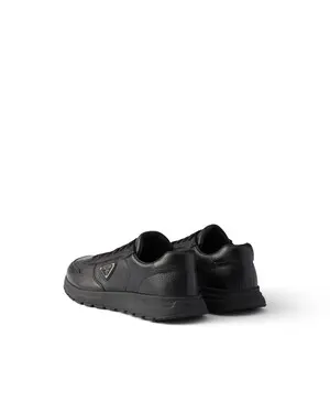 Prada Prax 2.0 Leather Sneakers - Black