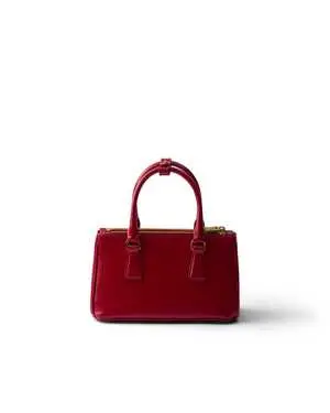 Prada Galleria Saffiano Leather Mini-bag - Cherry Red