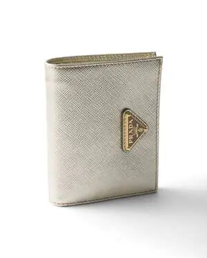 Prada Small Saffiano Leather Wallet - Pyrite