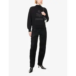 Isabel Marant Étoile Cotton-blend Sweatshirt With Stud Embellishments