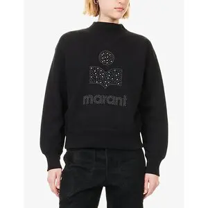 Isabel Marant Étoile Cotton-blend Sweatshirt With Stud Embellishments