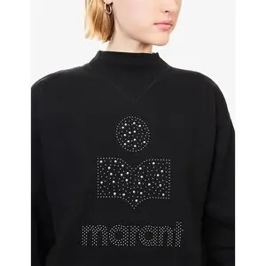 Isabel Marant Étoile Cotton-blend Sweatshirt With Stud Embellishments