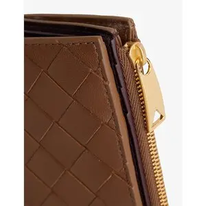Bottega Veneta Intrecciato Small Bi-fold Leather Wallet