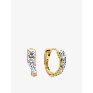 Monica Vinader Riva Lab-grown Diamond Hoop Earrings - Gold