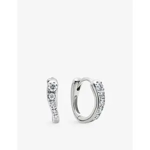 Monica Vinader Riva Lab-grown Diamond Hoop Earrings - Silver
