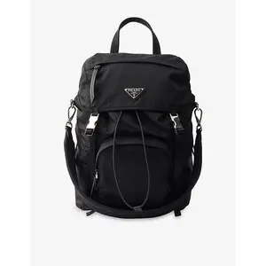 Prada Re-nylon Shell Backpack - Black