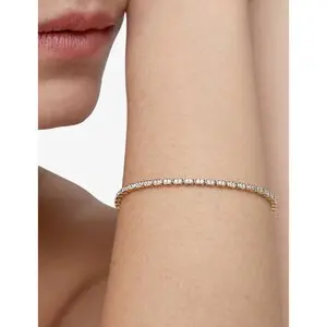 Monica Vinader 14ct Yellow- Lab-grown Diamond Tennis Bracelet