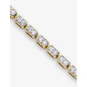 Monica Vinader 14ct Yellow- Lab-grown Diamond Tennis Bracelet