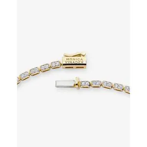 Monica Vinader 14ct Yellow- Lab-grown Diamond Tennis Bracelet
