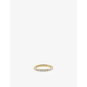Monica Vinader Eternity 14ct Yellow 0.98ct Lab-grown Diamond Ring - Gold