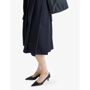 Prada Wool Midi Skirt
