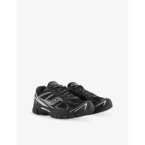 Saucony Progrid Guide Woven Trainers - Black Silver