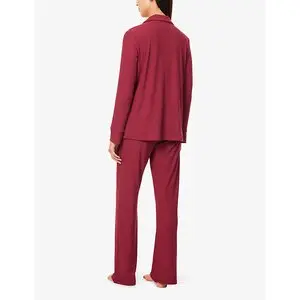 THE NAP CO Stretch Ribbed Long-sleeve Modal-jersey Pyjama Set