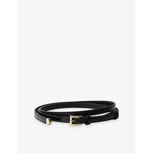 Prada Square-buckle Leather Belt - Black
