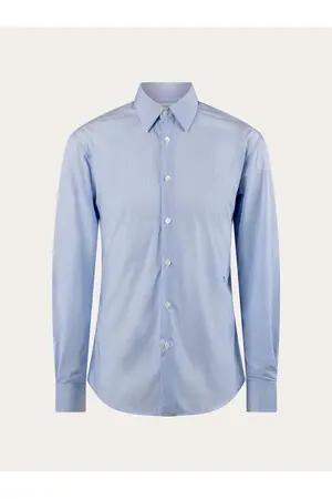 FERRAGAMO Shirt With Micro Print - White