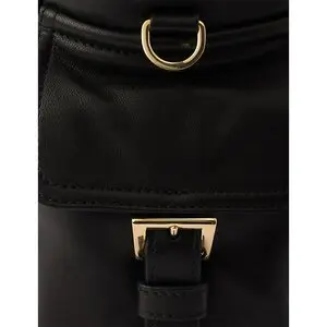 Prada Medium Leather Tote Bag - Black