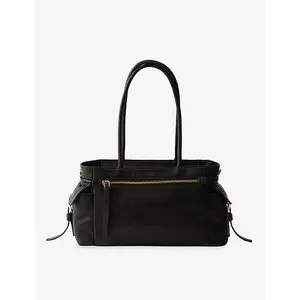 Prada Medium Leather Tote Bag - Black
