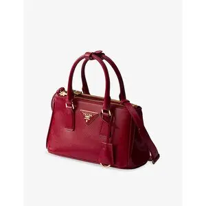 Prada Galleria Medium Saffiano-leather Tote Bag - Red