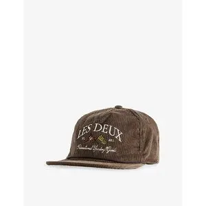 LES DEUX Cotton-cord Baseball Cap - Slate Brown