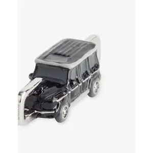 POUBEL Suv Rhodium-plated Sterling-silver Enamelled Charm