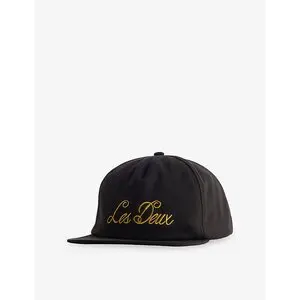 LES DEUX Logo-embroidered Baseball Cap - Black