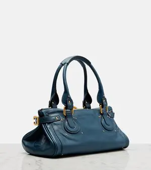 Chloé Paddington Leather Shoulder Bag - Blue