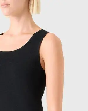 Akris Fitted Knit Tank Top - Black