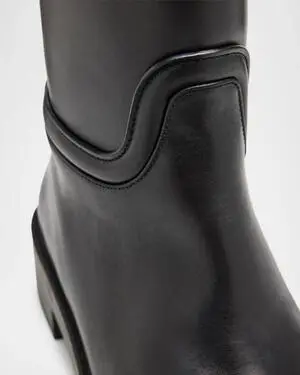 STUART WEITZMAN Celia Leather Knee-high Riding Boots - Black