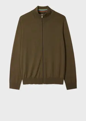 Paul Smith Merino Wool Full-zip Cardigan