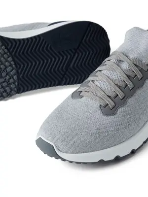 Brunello Cucinelli Knitted Sneakers - Grey