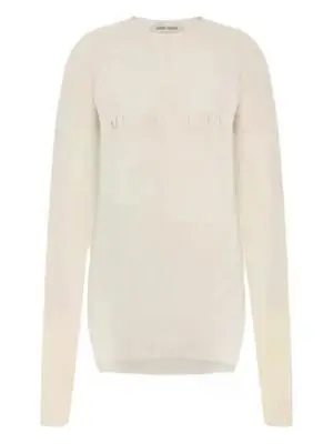 Alberta Ferretti Logo-embroidered Sweater - Neutrals