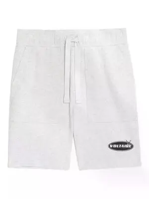 Zadig&Voltaire Logo Drawstring Fleece Shorts