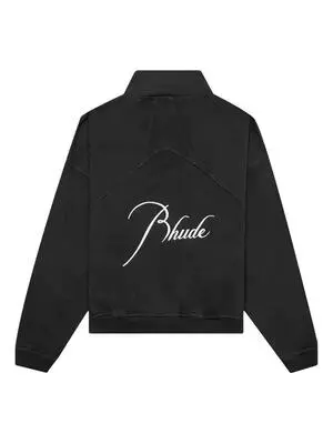 Rhude Embroidered Logo Half Zip Sweatshirt