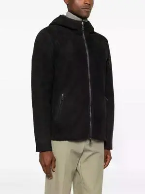 GIORGIO BRATO Hooded Leather Jacket