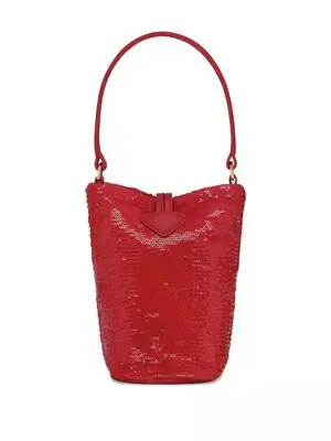 Longchamp Mini Le Roseau Sequin-embellished Bucket Bag