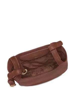 Longchamp Le Foulonné Small Grained-leather Crossbody Bag - Brown