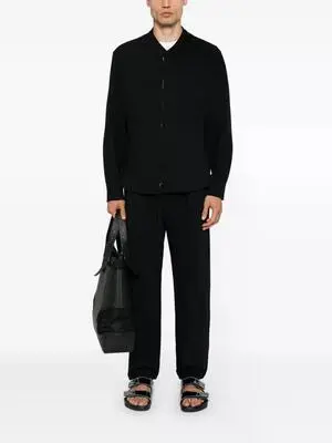 Giorgio Armani Wool Zip-up Jacket And Trousers Set