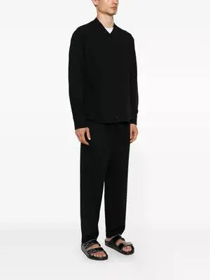 Giorgio Armani Wool Zip-up Jacket And Trousers Set