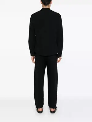 Giorgio Armani Wool Zip-up Jacket And Trousers Set