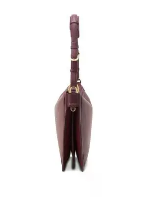 LANVIN Sac Compagnon Leather Shoulder Bag - Red