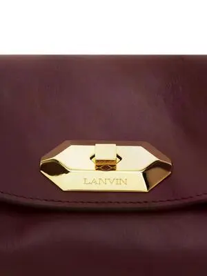 LANVIN Sac Compagnon Leather Shoulder Bag - Red