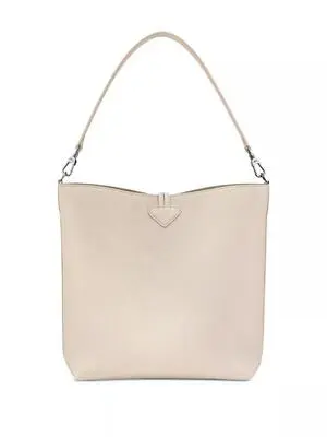 Longchamp Le Roseau Medium Grained-leather Shoulder Bag