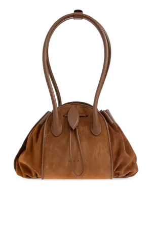 Marni Suede Shoulder Bag - Brown